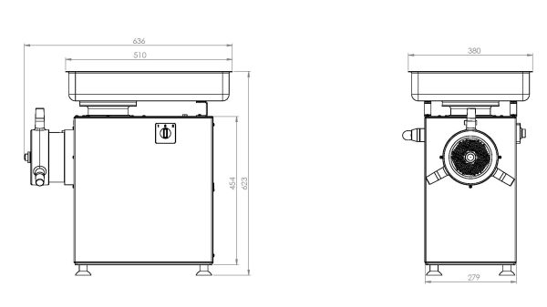 چرخ گوشت 42 مدل امگا SE42 - تجهیز تک